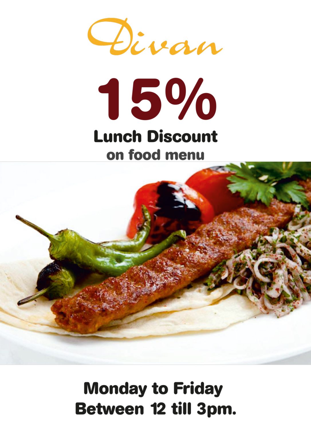 Lunch Offer | Divan Borehamwood